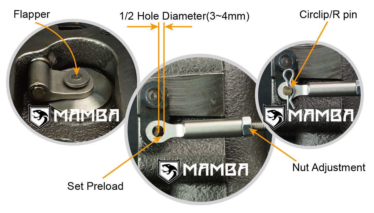 MAMBA TURBO 9-6 Twin Turbo Set Mitsubishi 6A13TT Galant VR-4 TD03-14T ...