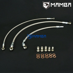 SAAB 9-3 B204 Garrett TB25 TB2569 Turbocharger Oil & Water Line / No ...