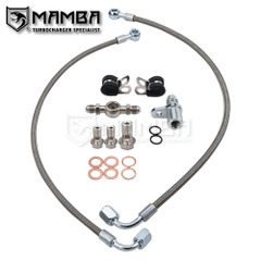 MAMBA PTFE Turbocharger Oil Feed Line Fits 12~13 BMW N63A V8 4.4L 550i ...