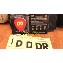 亞洲樂器 DR DSB-45 Dragon Skin Electric Bass Strings Medium 45-105, Full ...