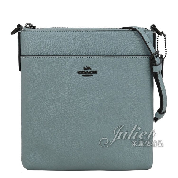 COACH CE506 HITCH 13 印花皮革迷你單肩後背/胸口包.黑灰 現金價$8,800 茱麗葉精品