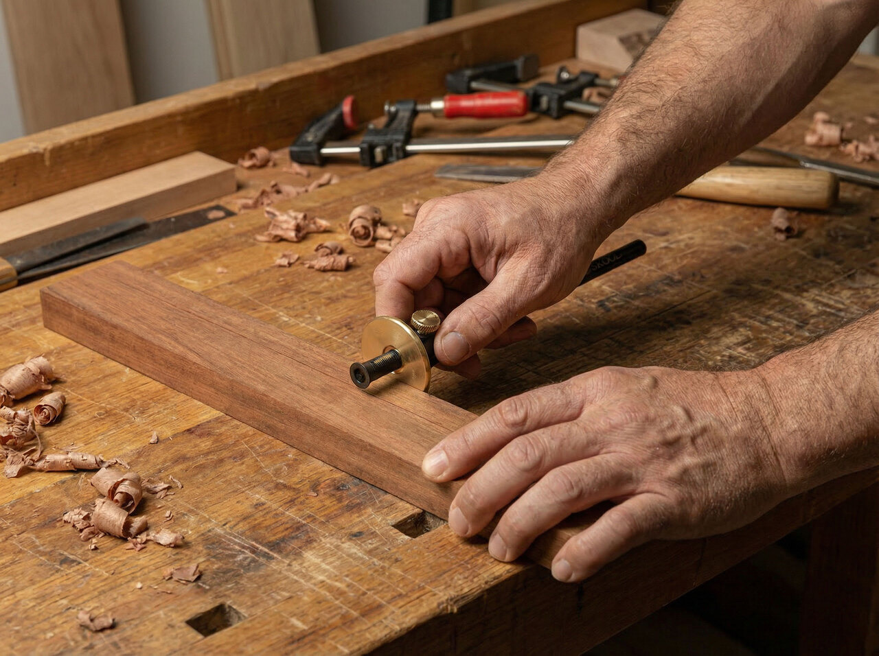 O'SKOOL | Wheel Marking Gauge for Woodworking-Bearing-Mounted Rolling ...