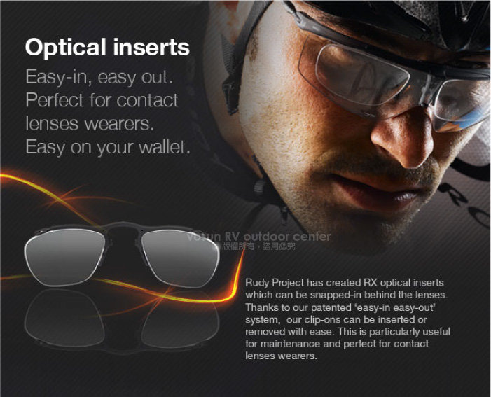 【義大利 Rudy Project】RX Optical Insert 專利Clips-on內掛式光學框.近視內飾框.近視眼鏡內框/運動眼鏡 ...